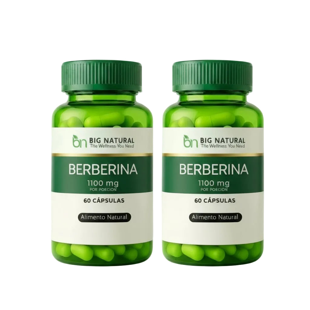 2X Berberina 1100 mg 60 cápsulas – Big Natural